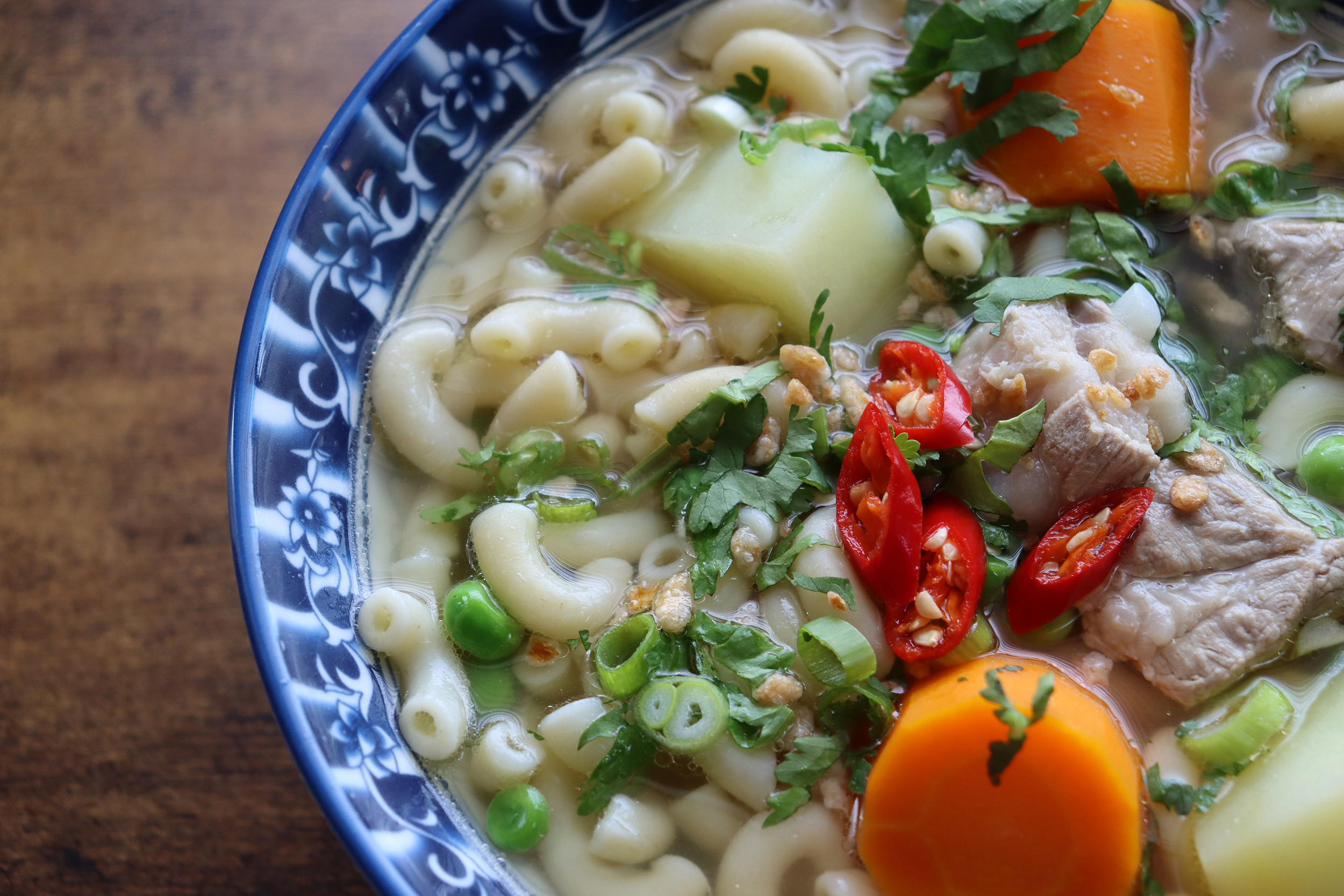 Vietnamese Macaroni Soup with Pork Ribs (Súp Nui Sườn) - Vietnamese ...